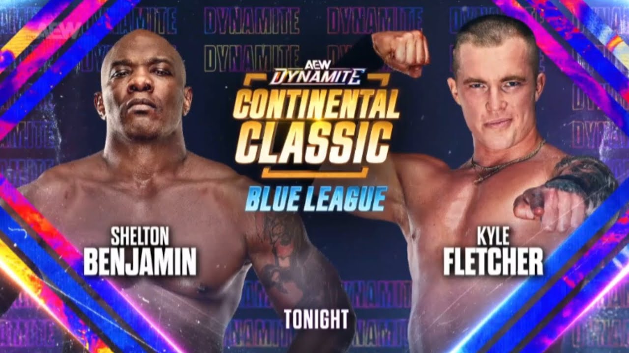 Shelton Benjamin vs Kyle Fletcher full match aew dynamite - YouTube