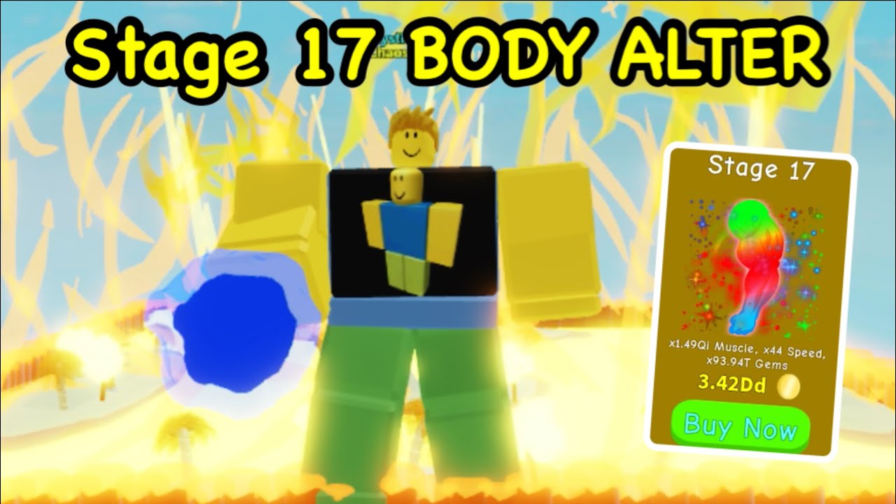 I Unlocked Stage 17 BODY ALTER in Roblox DIVINE LIFTING SIMULATOR - YouTube