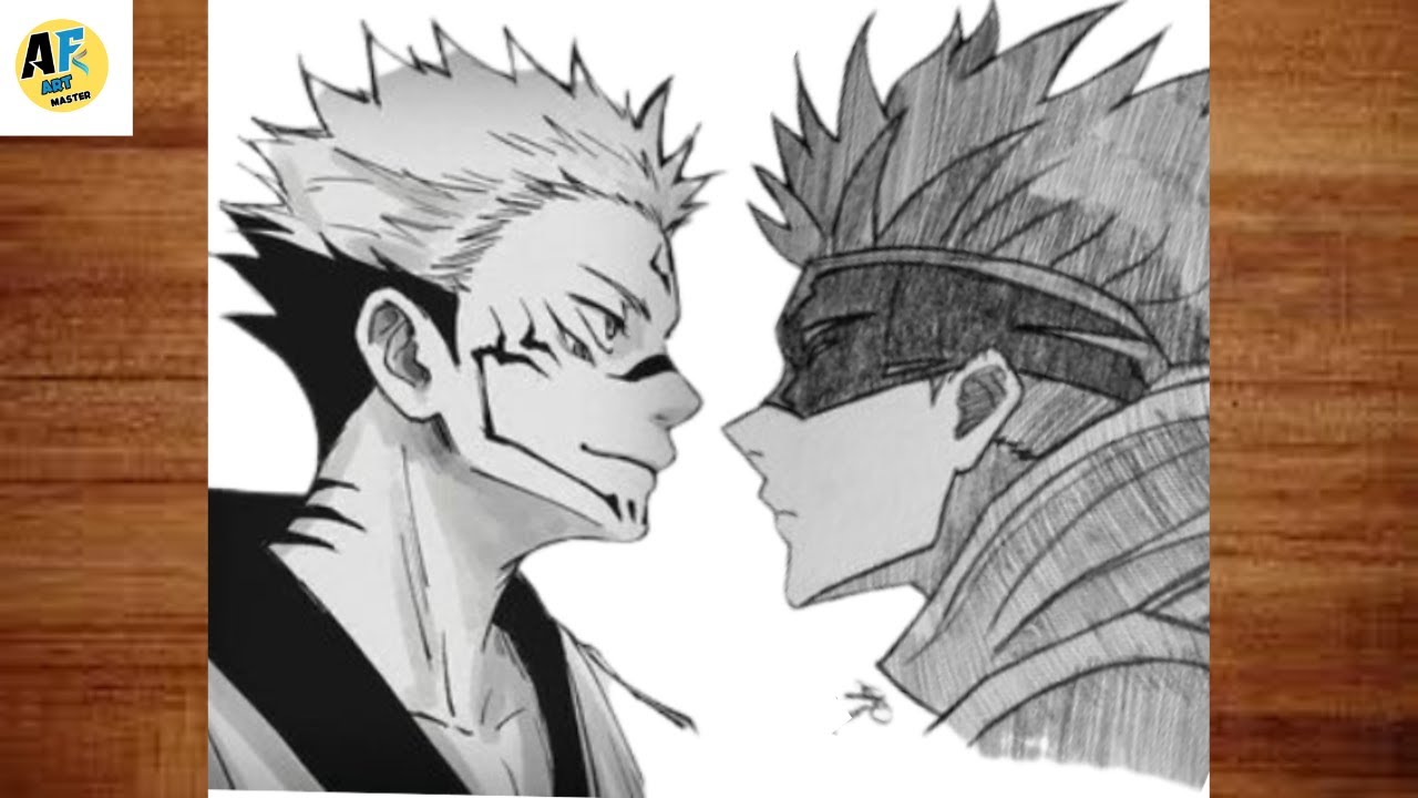 How To Draw Goju VS Sukuna || Jujutsu Kaisen Drawing Step by Step ...