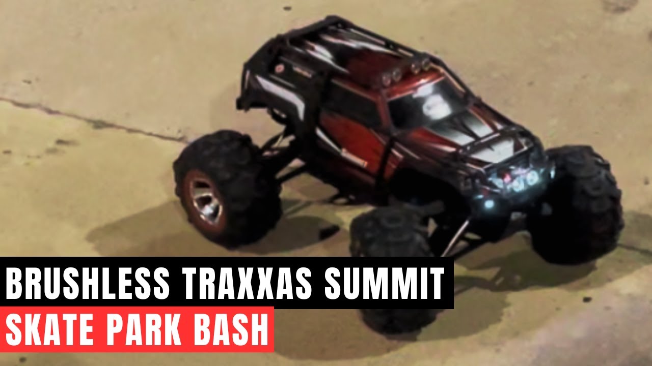 Brushless Traxxas Summit Skate Park Bash #traxxas #traxxassummit - YouTube