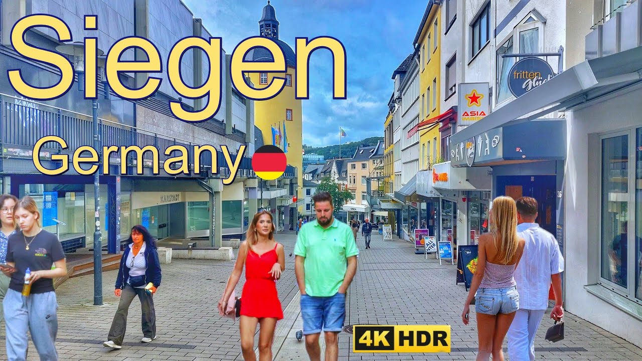 Siegen Germany/walking tour in Siegen NRW 4k 60fps - YouTube