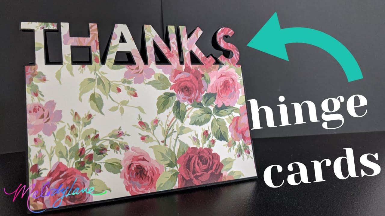 Hinge Cards | Words on the Crease of a Card - YouTube