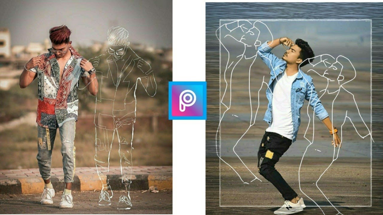 #draweffect PicsArt Draw Effect Photo Editting Tutorial - YouTube