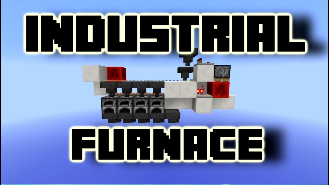 Minecraft Tutorial: Industrial furnace [Compact] - YouTube