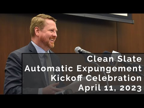 Michigan Clean Slate Automated Expungement Kickoff Celebration (April ...