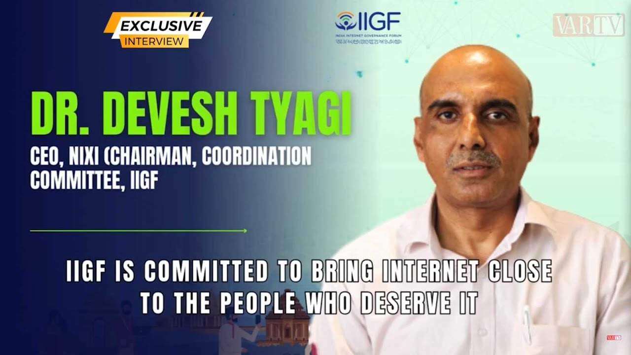 Dr. Devesh Tyagi CEO of NIXI Insights on Internet Governance Youth ...