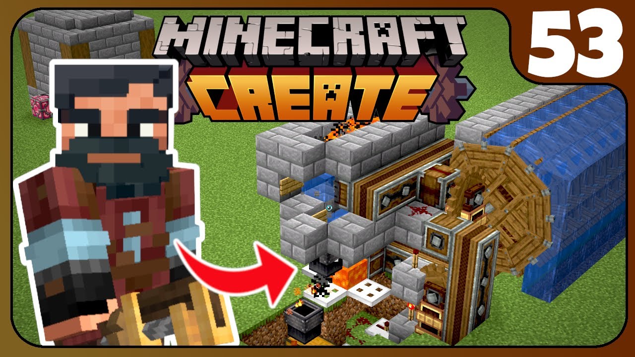 C53: DESIGNING MY OWN STONE FARM WITH CREATE MOD - മലയാളം - YouTube