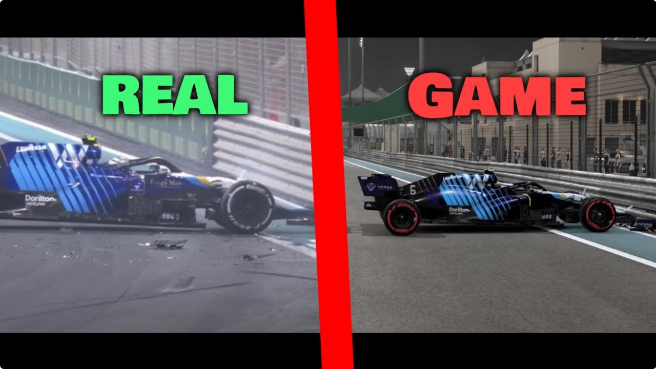 Recreating F1 crashes on the F1 Games - YouTube