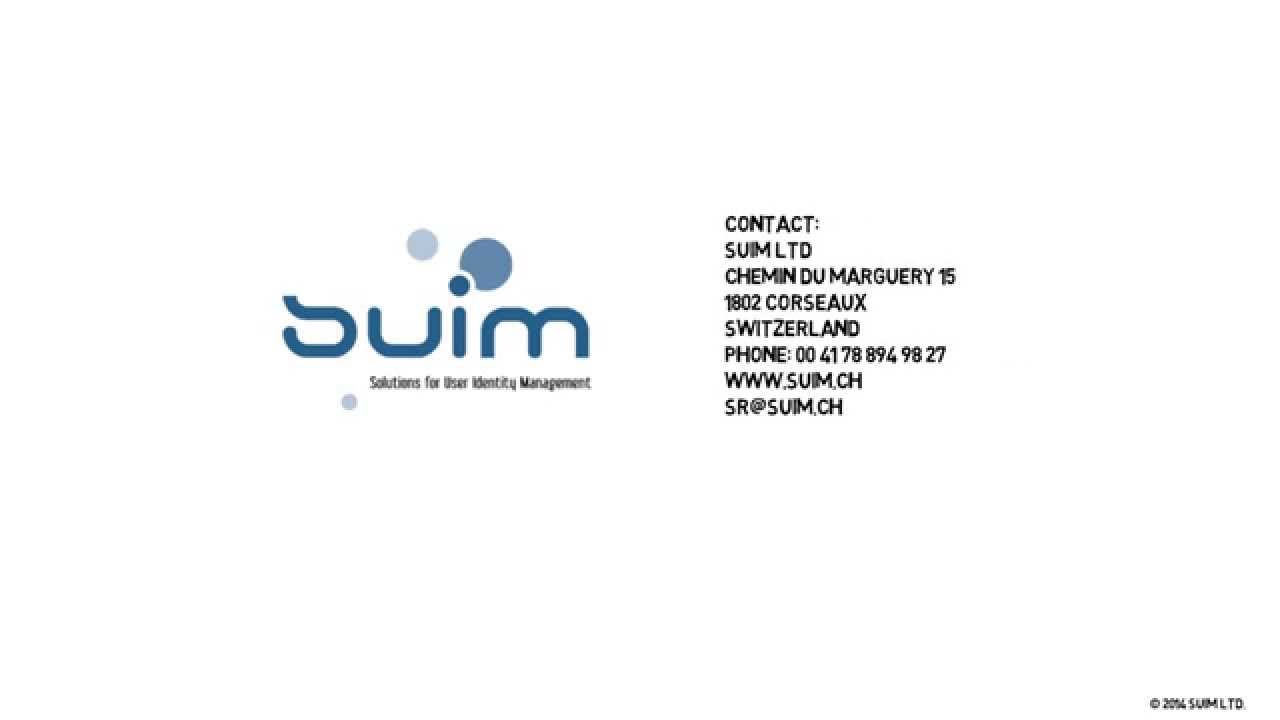 SUIM - Solutions for User Identity Management - YouTube