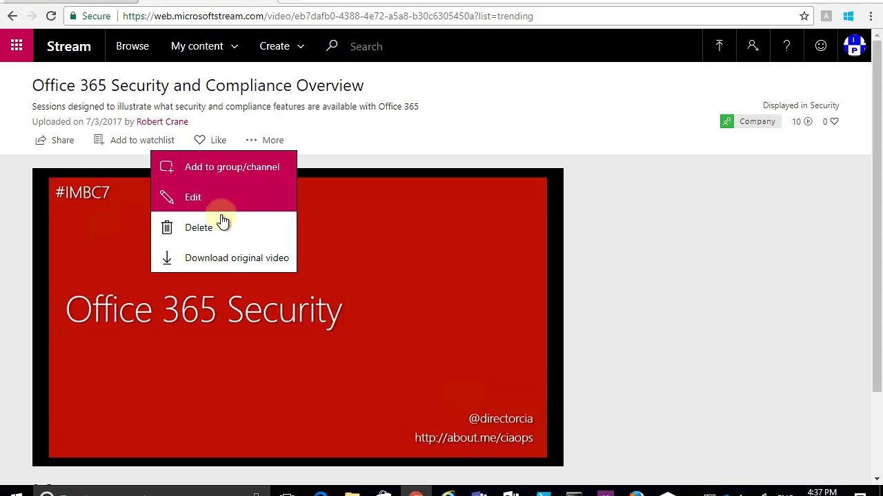 A quick introduction to Microsoft Stream - YouTube