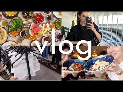 VLOG ⎜ MEŞHUR KAHVALTICI 😍  ZARA TURU 🛍 TAZE MAKARNA  🍽️ ⎜HIZLI BÜYÜK MARKET ALIŞVERİŞİMİZ 🛍