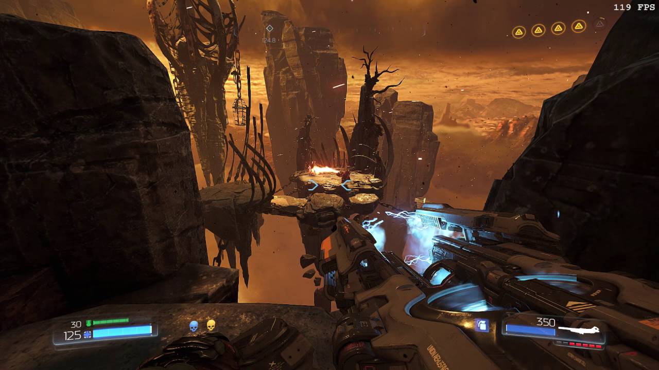 DOOM 2016 demons fight each other - YouTube