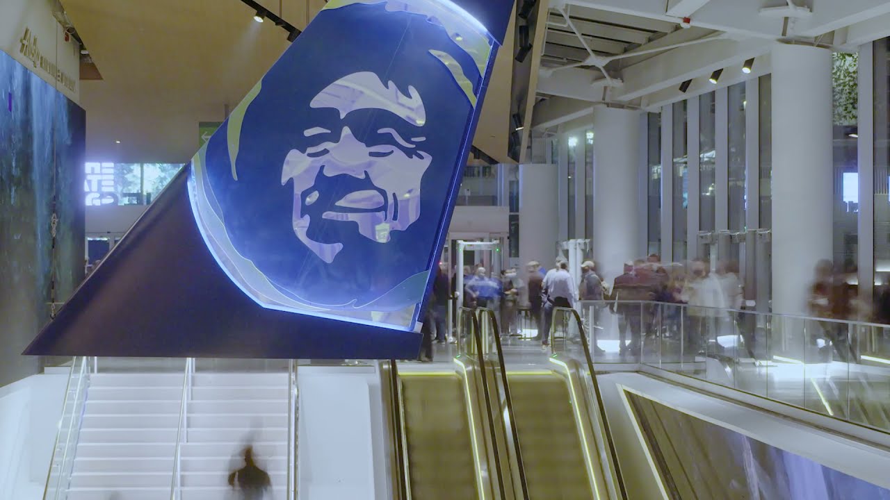 The Alaska Airlines Atrium at Climate Pledge Arena - YouTube