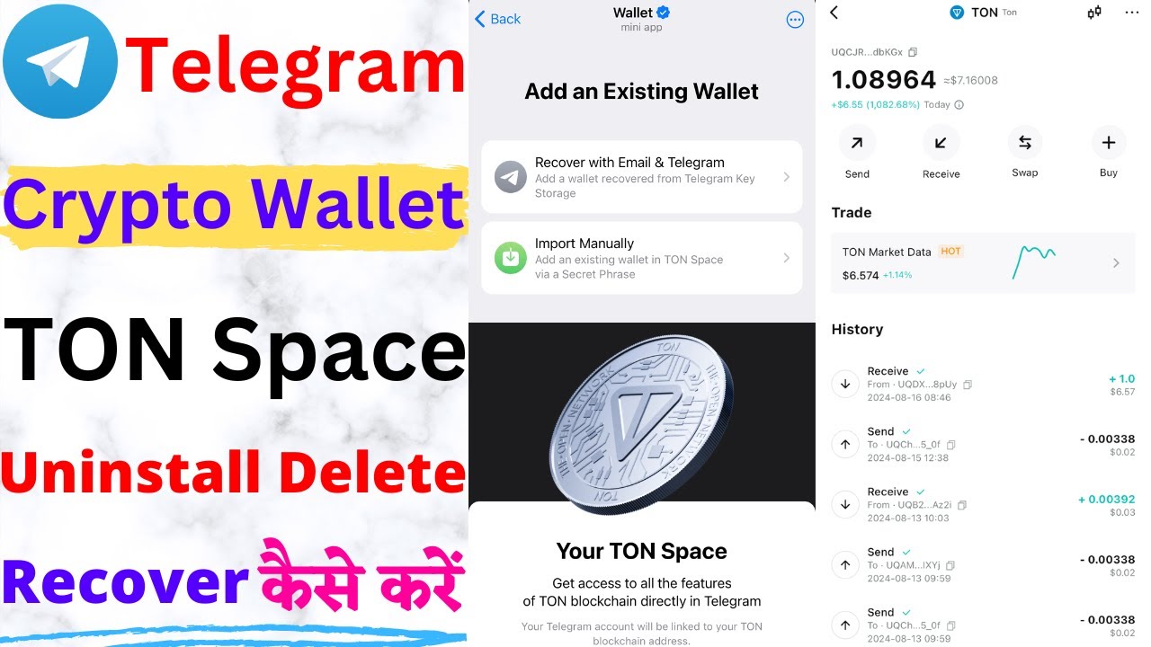 How To Recover Telegram Crypto Wallet | Import Seed Phrase Telegram ...