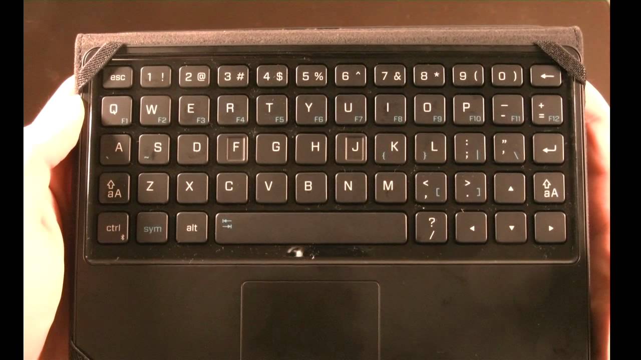 BlackBerry PlayBook keyboard - YouTube