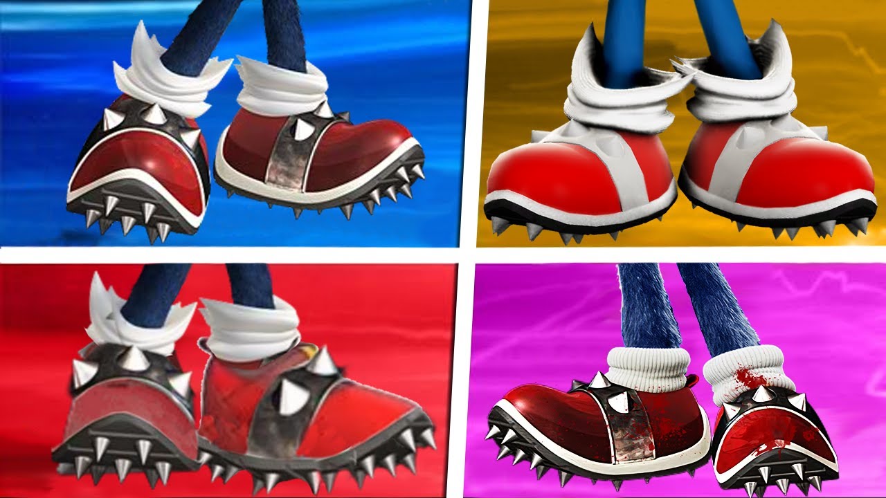 Sonic The Hedgehog Movie Choose Your Favourite Shoes (Sonic Werehog EXE ...
