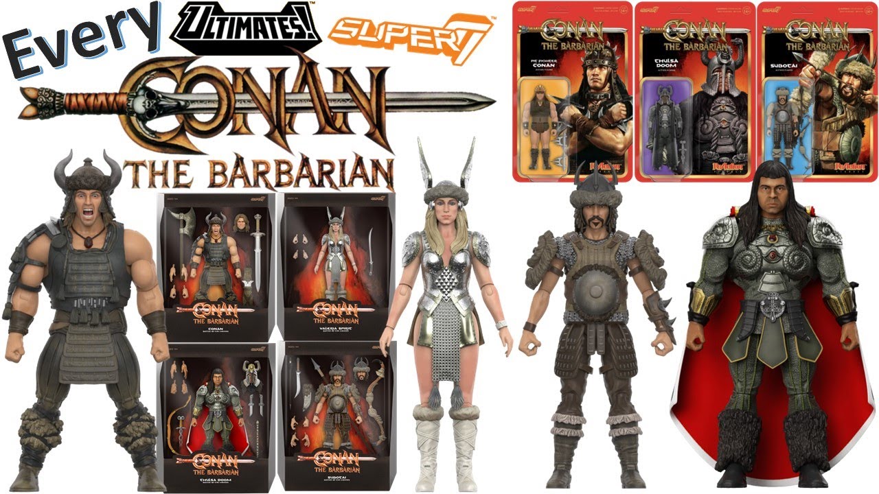 ***see newer video*** Every Super7 Ultimates Conan the Barbarian ...