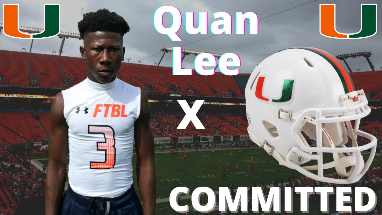Quan Lee ⭐⭐⭐ WR Commits to Miami Hurricanes Breakdown | TDS Commit Show ...