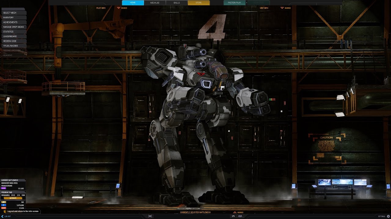 MAD-3R(S) Marauder in Frozen City - YouTube