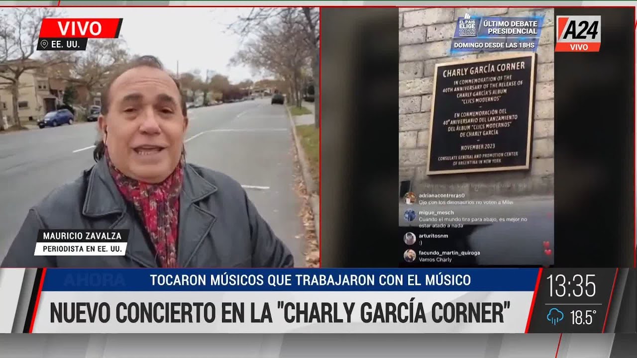🎸 Nuevo concierto en la "Charly García Corner" - YouTube