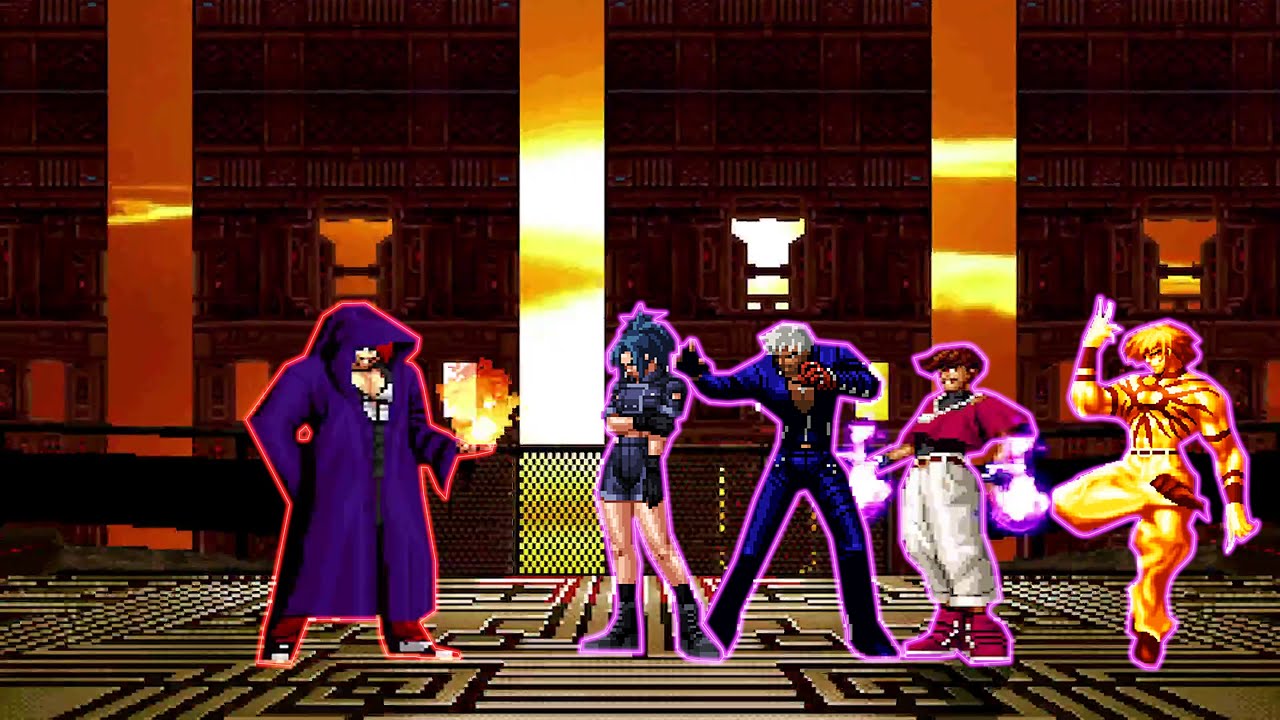 [KOF Mugen] Iori Yasakani FL vs Super Random Team - YouTube