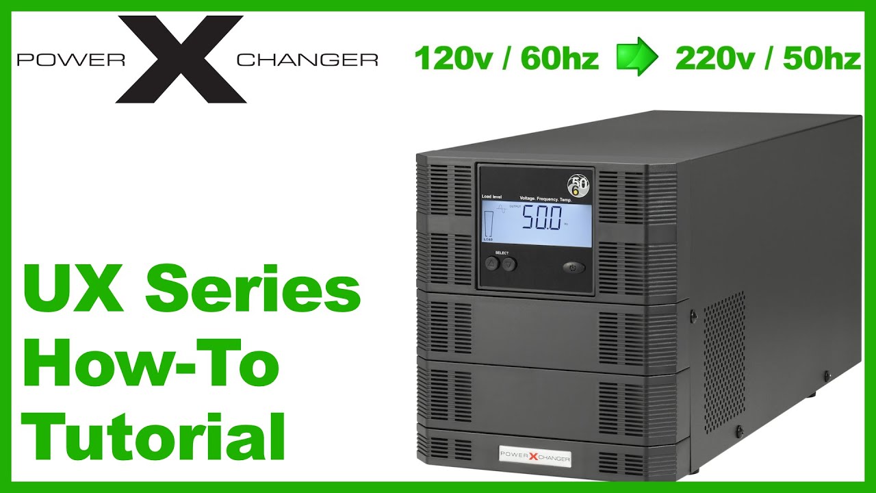 UX SERIES HOW TO CHANGE VOLTAGE FREQUENCY TUTORIAL YouTube ux-series-how-to-change-voltage-frequency-tutorial-youtube