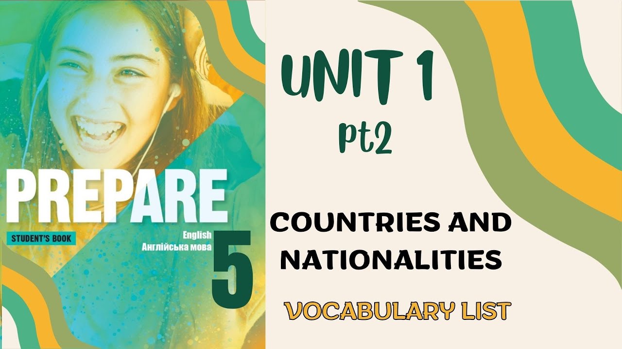 PREPARE 5, VOCABULARY LIST, UNIT 1 PART 2 , COUNTRIES AND NATIONALITIES ...
