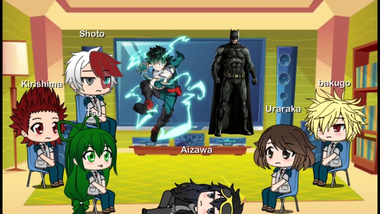 MHA react to deku as Batman 1/1 - YouTube