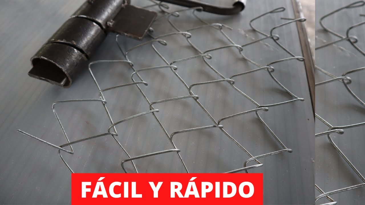 Como hacer malla (Máquina para fabricar malla). - YouTube