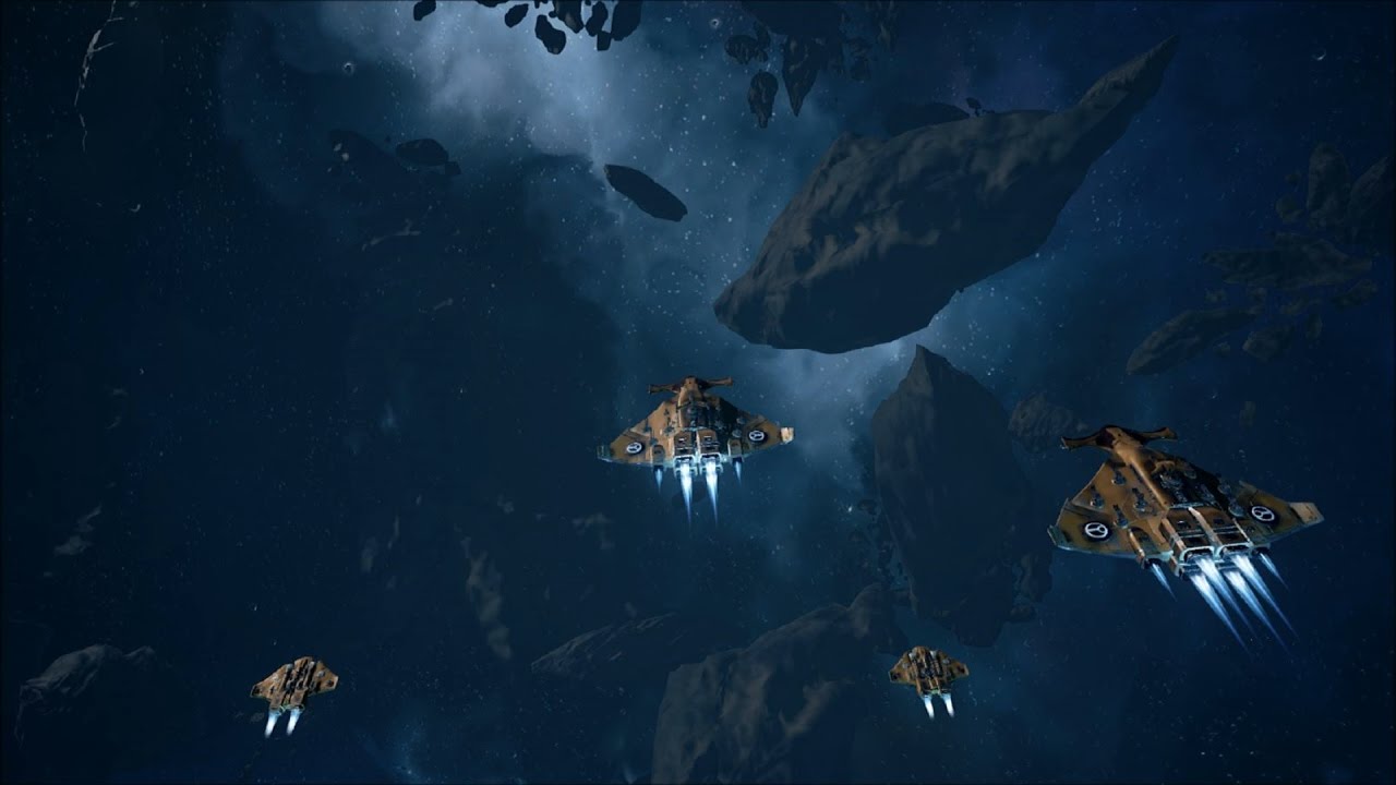 Battlefleet Gothic Armada Skirmish: Tau Vs Chaos - YouTube