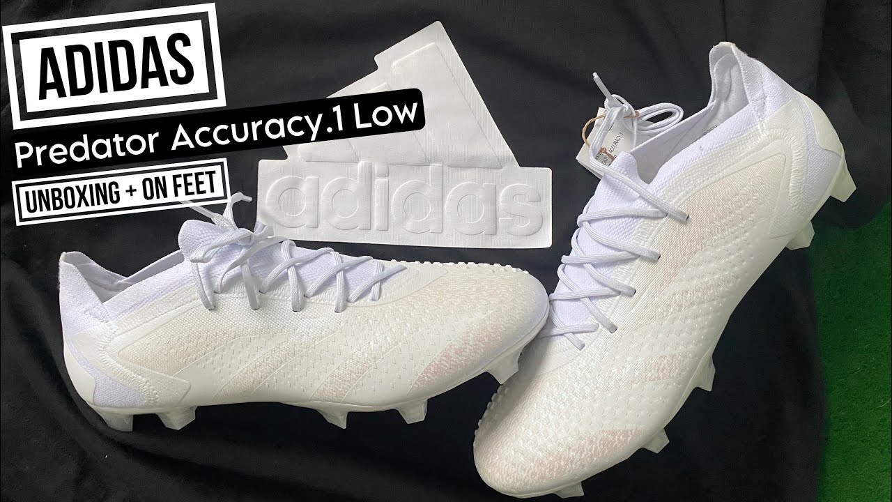 adidas Predator Accuracy Low white unboxing + on feet | Der Pogba Schuh ...