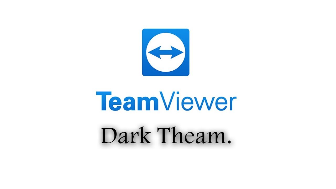 How to Enable Team Viewer Dark Theme - YouTube