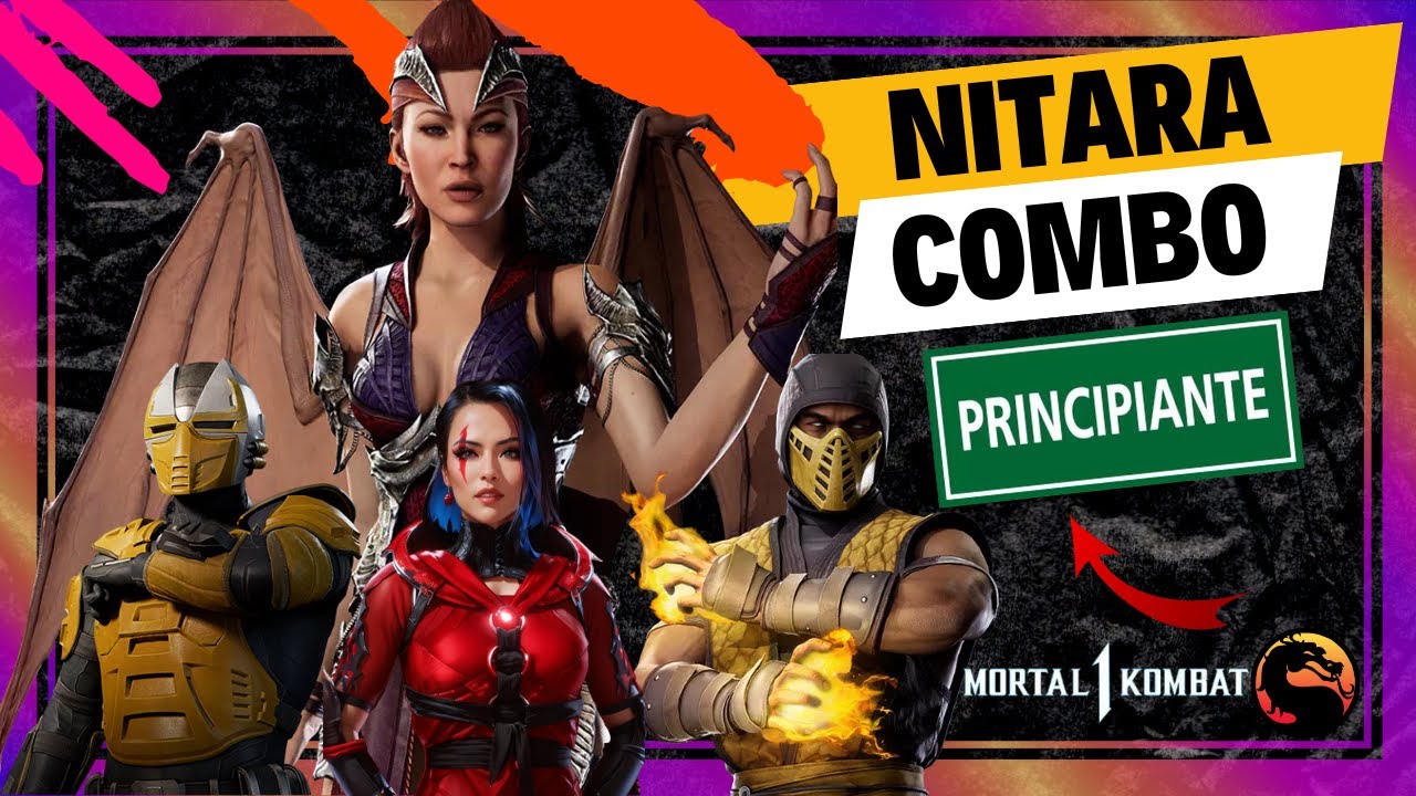 🟢NITARA COMBOS MK1 / TUTORIAL / GUIA / KAMEOS/ MORTAL KOMBAT 1🤪 - YouTube