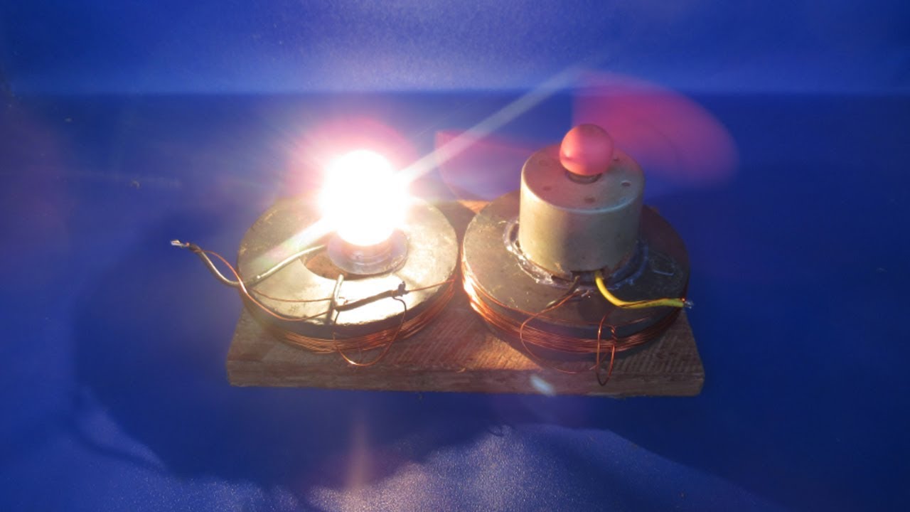 Free energy light bulbs generator from magnets & motor - New idea at ...