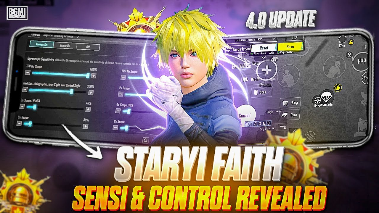 The Beast Sensitivity In 4.0 Update 🔥[ STARYI FAITH Sensitivity Reveal ...