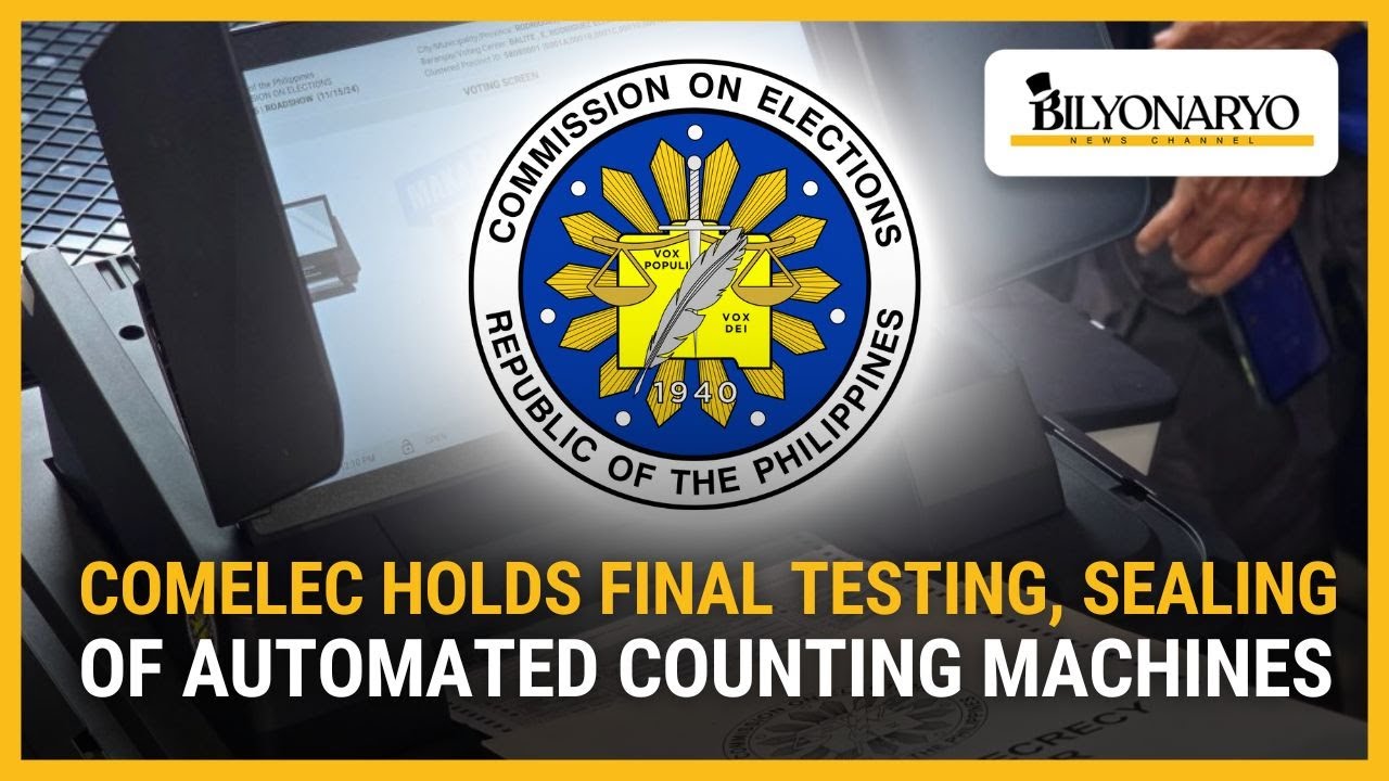 Comelec holds final testing and sealing of automated counting machines ...