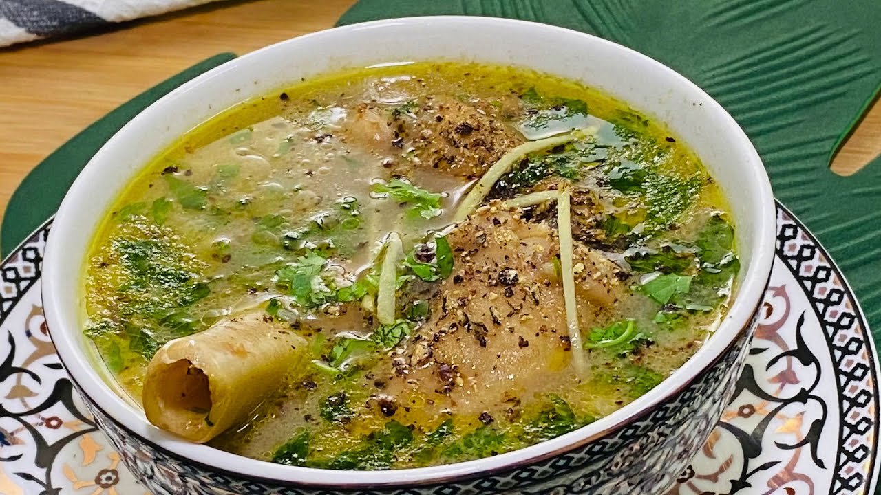 Paya soup/shorba goat leg soup/how to make mutton paya /winter special ...