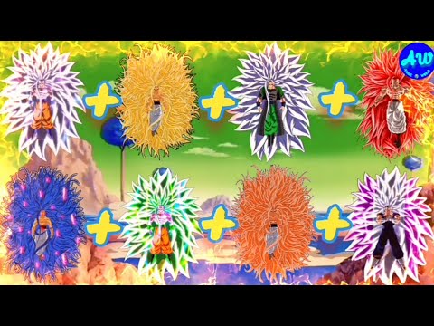 Goku SSJ♾️ + SSJ100 + Gogetoo SSJ♾️ + SSJ God♾️ + SSJ blue ♾️ + LSSJ ♾️ ...