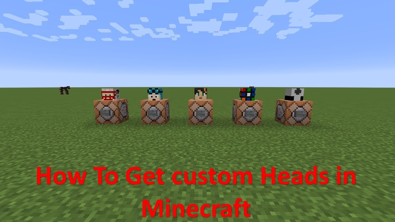 How To Make Custom Heads In Minecraft - YouTube