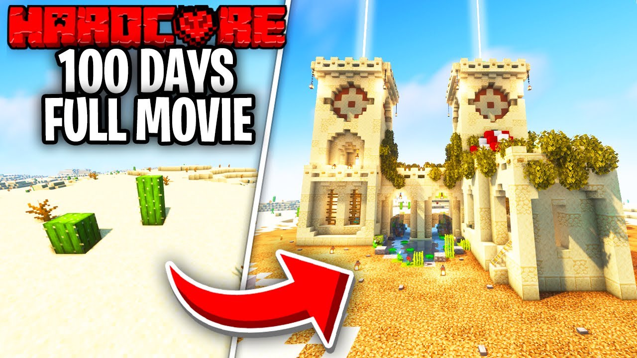 I Survived 100 Days In A DESERT ONLY World In Hardcore Minecraft! - YouTube