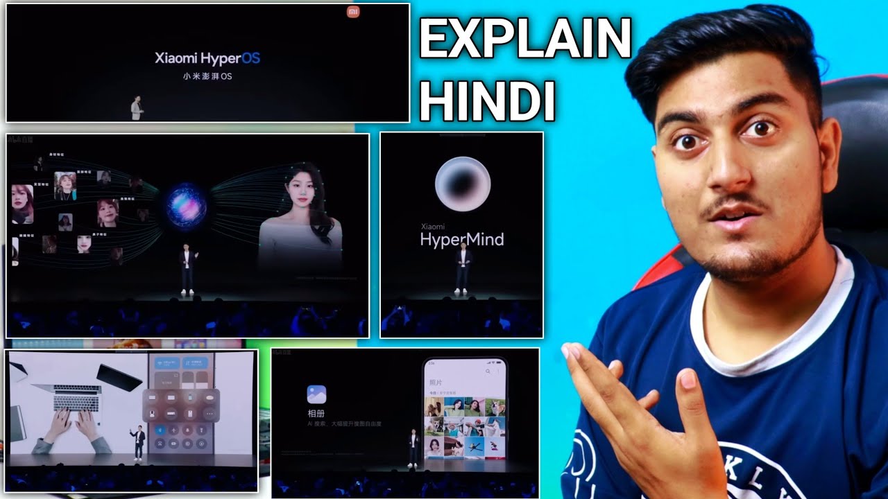 XIAOMI HyperOS Full FEATURES And Launch Event EXPLAINED ( HINDI ) | Hypermind, Hyper Ai And More ...