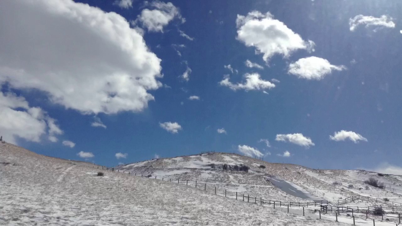Wyoming windy March day - YouTube