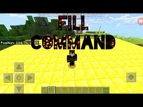 Minecraft how to use fill command - YouTube