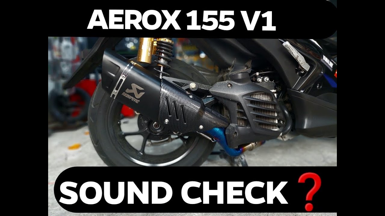 YAMAHA AEROX 155 V1 || M1 AKRAPOVIC PIPE W/IMPORTED ELBOW - YouTube