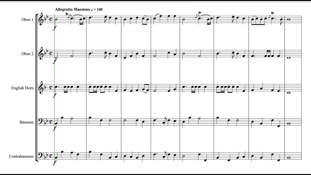 Prince of Denmark March (Double Reed Quintet) - YouTube