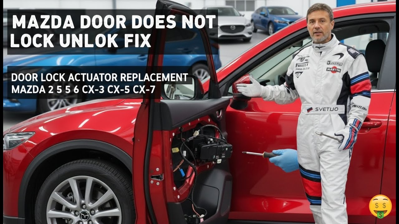 How to Replace a Broken Door Lock Actuator on a Mazda (DIY Fix for ...
