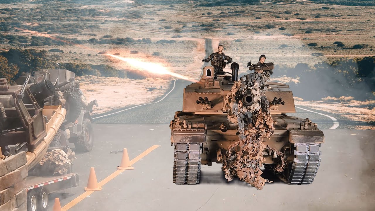 British Challenger Ⅱ military tank hit by unknown MANPAD RC - YouTube