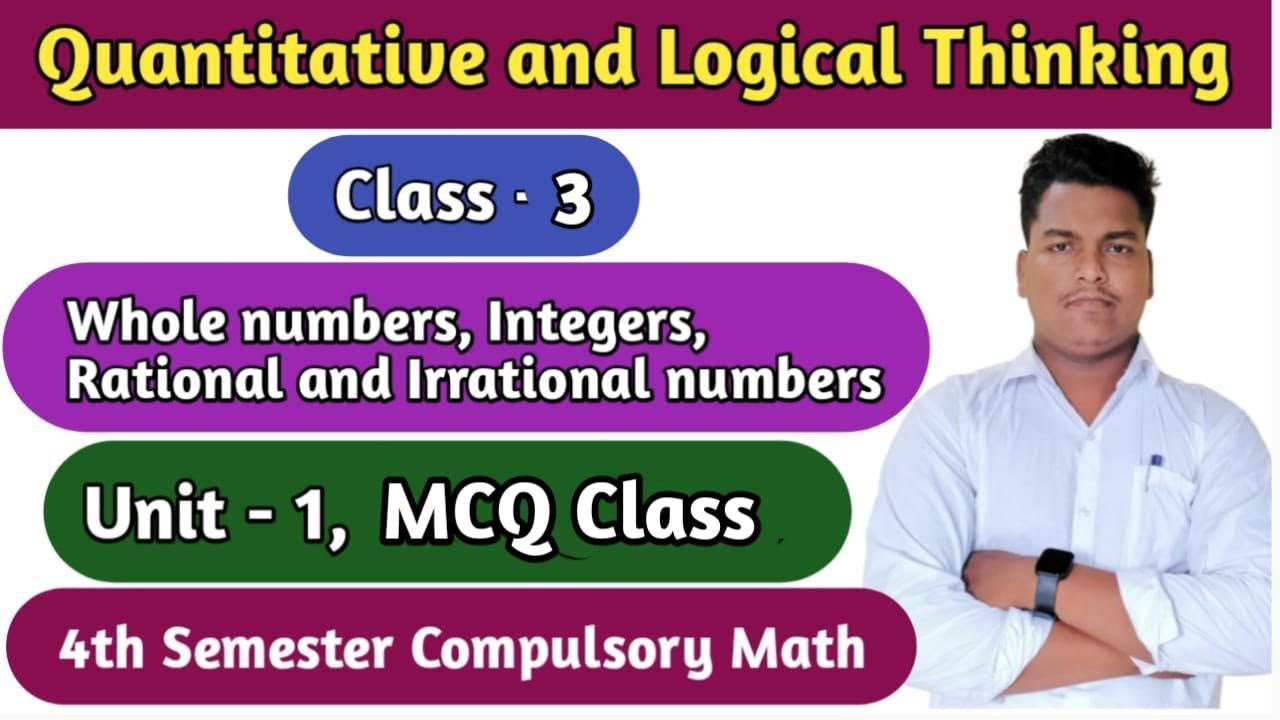 4th Semester Compulsory Math ll Quantitative and Logical Thinking ll ...