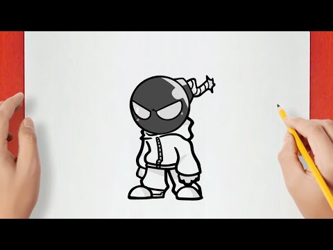 Como Dibujar a mini Whitty de Friday Night Funkin' - YouTube
