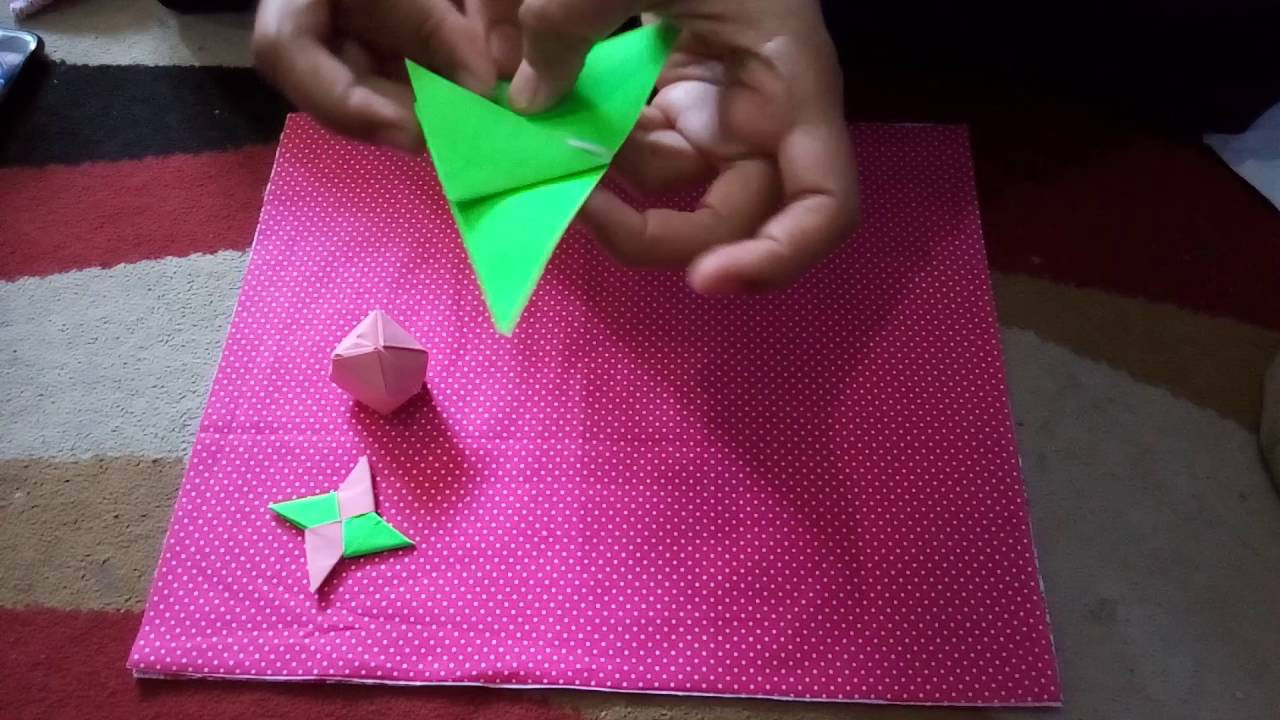 Cara membuat origami bola - YouTube